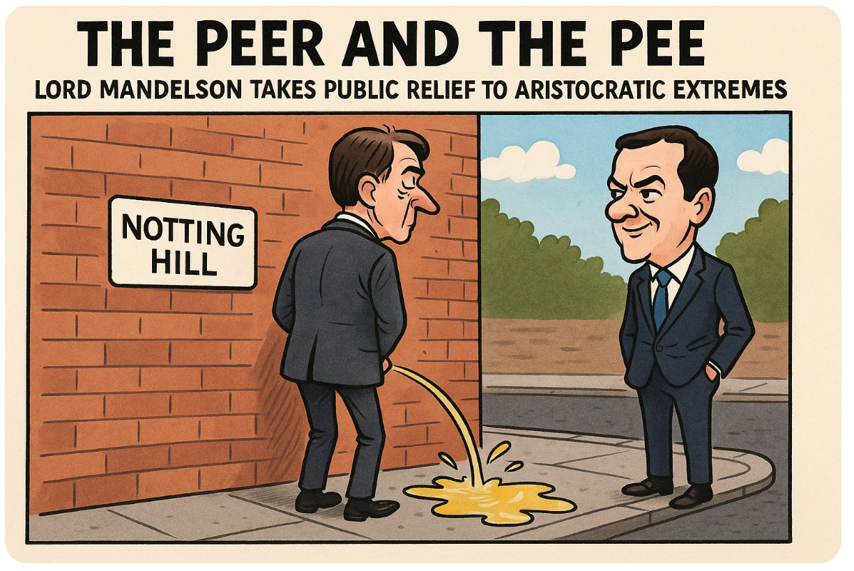 The Peer and the Pee: Lord Mandelson Takes Public Relief to ...