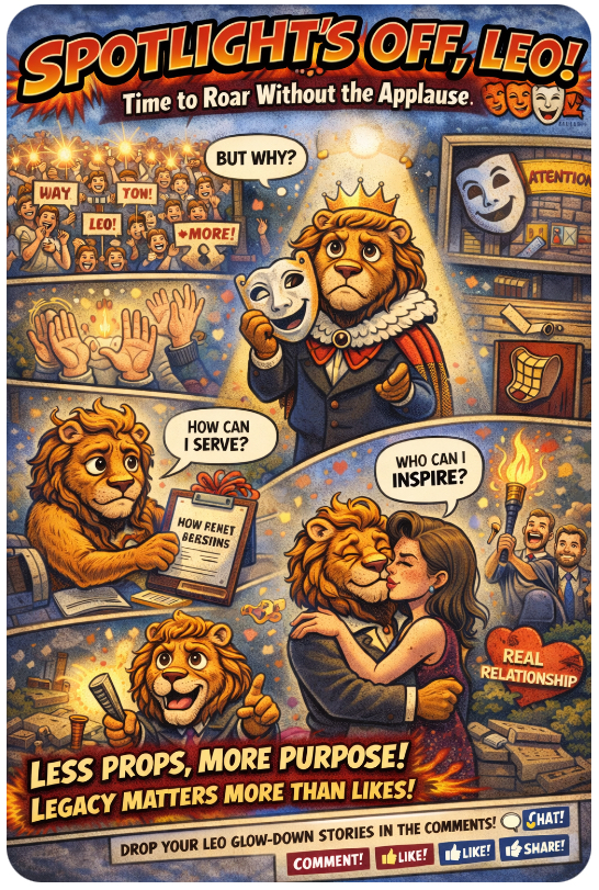 Spotlight’s Off, Leo: Time to Roar Without the Applause 🦁🎭 – Chameleon ...