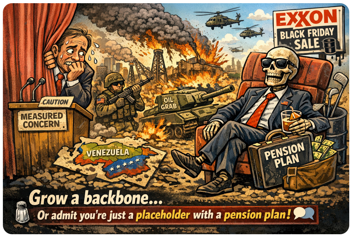 Stammer Diplomacy: Too Scared to Lead, Too Bland to Follow 🧂🪑 ...