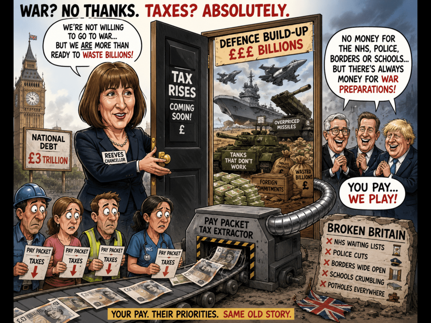 War? No Thanks. Taxes? Absolutely. 💷🚀 – Chameleon Magazine